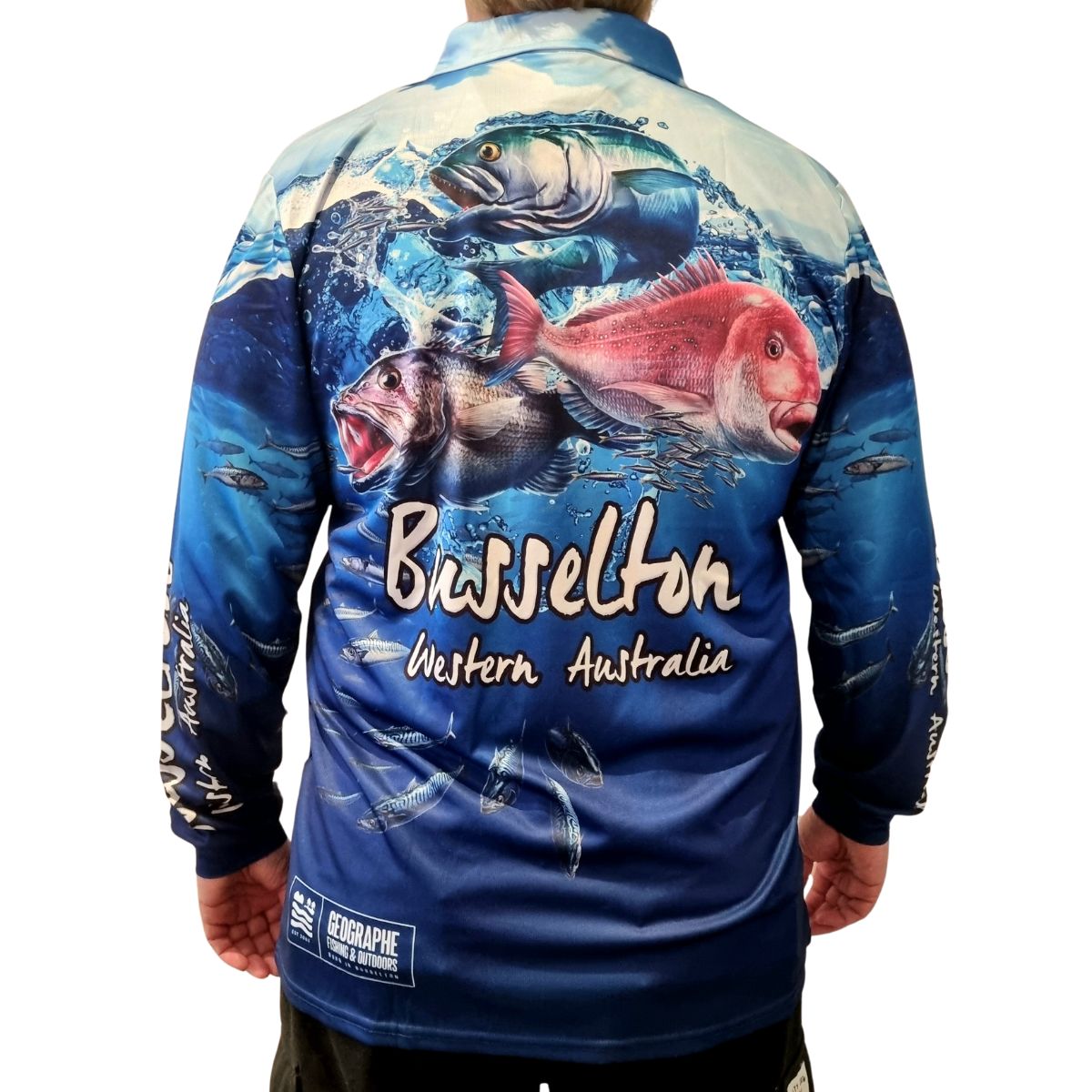Geographe Busselton Southern Shirt Blue - Geographe Fishing and Outdoors