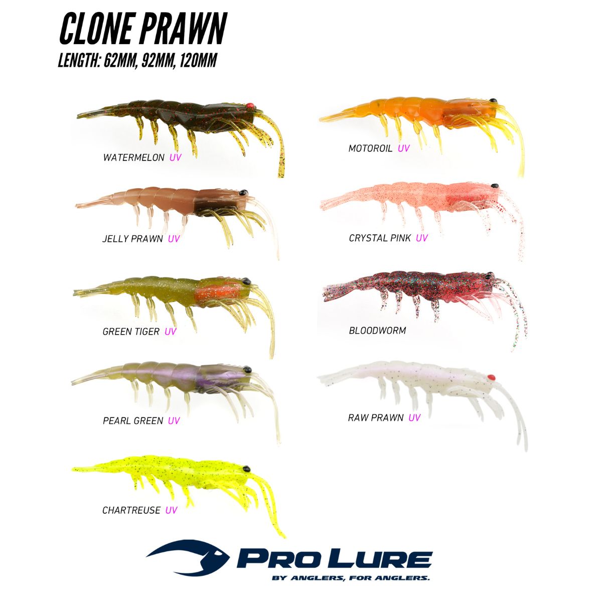 Pro Lure Clone Prawn 62mm - Geographe Fishing and Outdoors