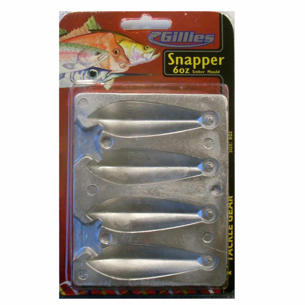 Gillies Sinker Mould Snapper 6oz -Geographe Fishing and Outdoors